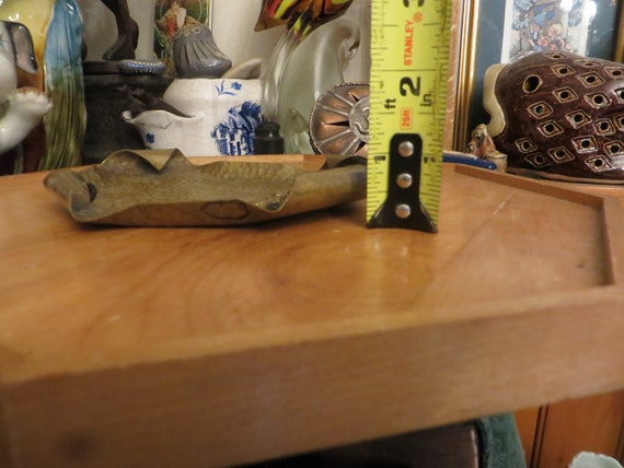 Antique Lizard Bronze Brass Pin Tray, Hammered Metal … - Gem