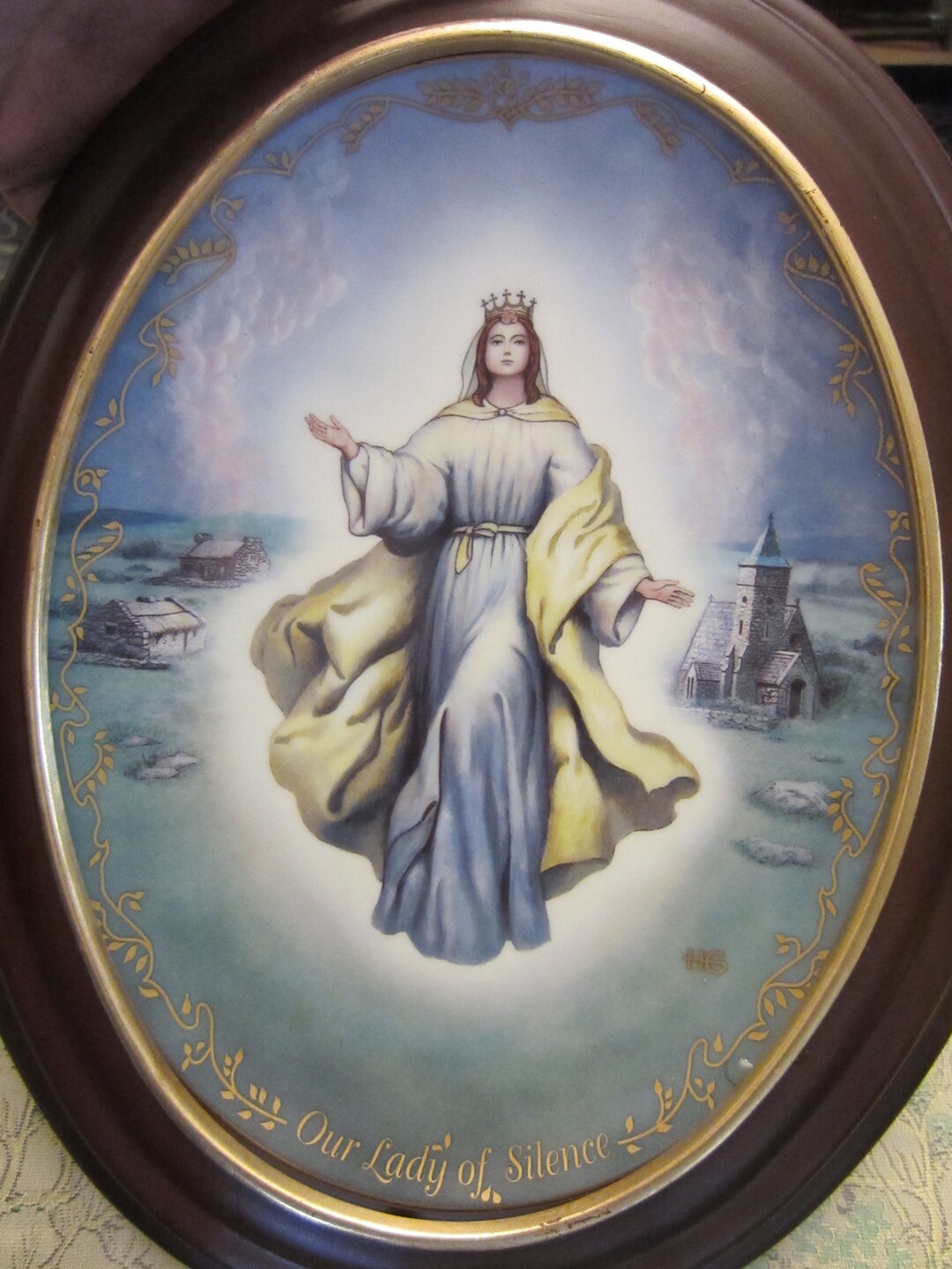 Visions of Our Lady Collector Plates. Our Lady of Silence & Virgin With ...