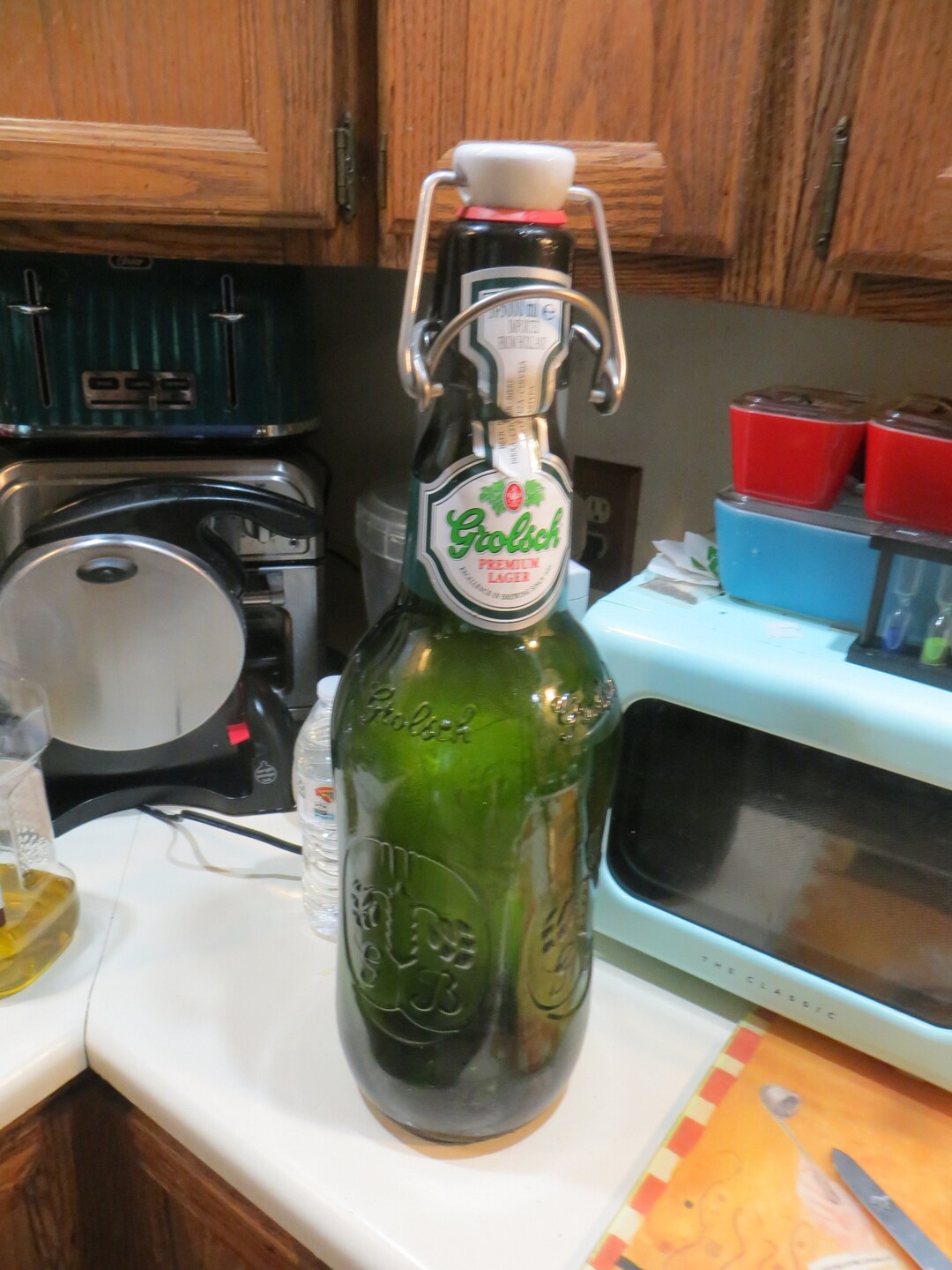 Grolsch Beer Bottle With Porcelain Swing Top Cap - Etsy