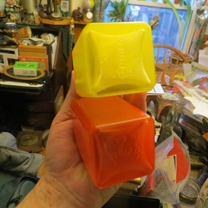 Vintage Gemco Vinegar Oil Bottles, 1960s, Yellow and Red Bottles, - Etsy