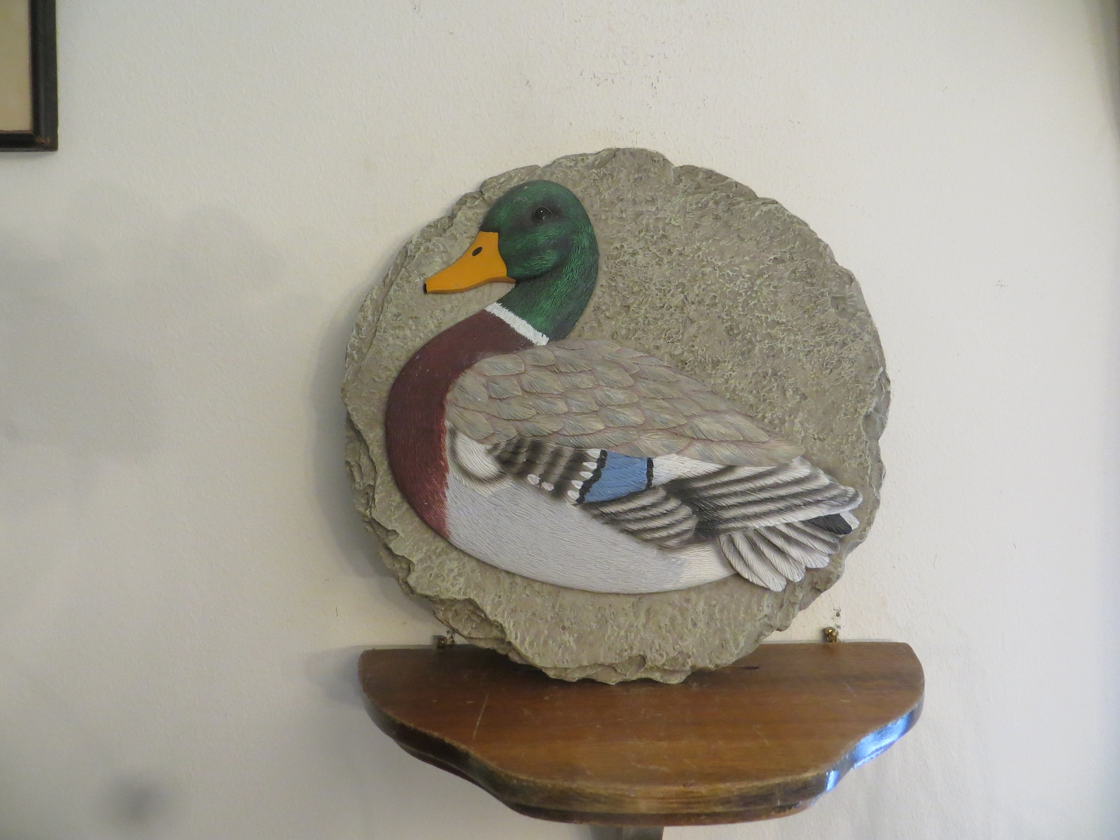 Spoontiques Duck Plaque, Vintage Wall Hanging, Figurine Sculpture ...