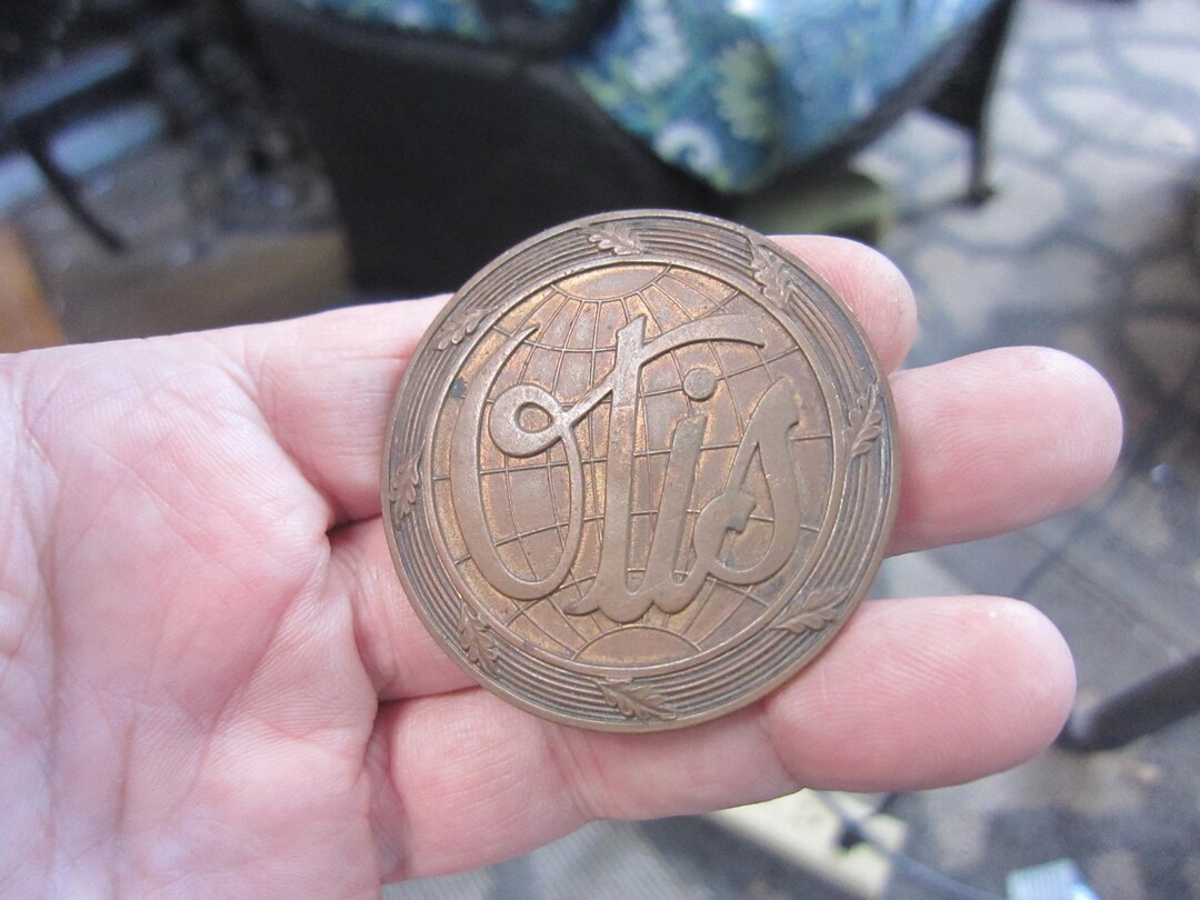Antique Otis Elevator Car Sign Bronze Copper Nameplate Emblem - Etsy