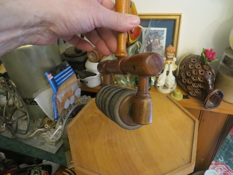 Antique 1800'S Wood Hand Held Massager Device Health - Etsy