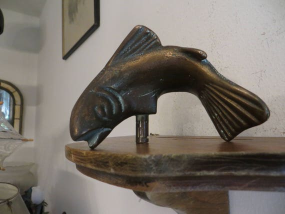 Bronze Brass Fish Finial Furniture Clock Topper Sculpture Part | Etsy