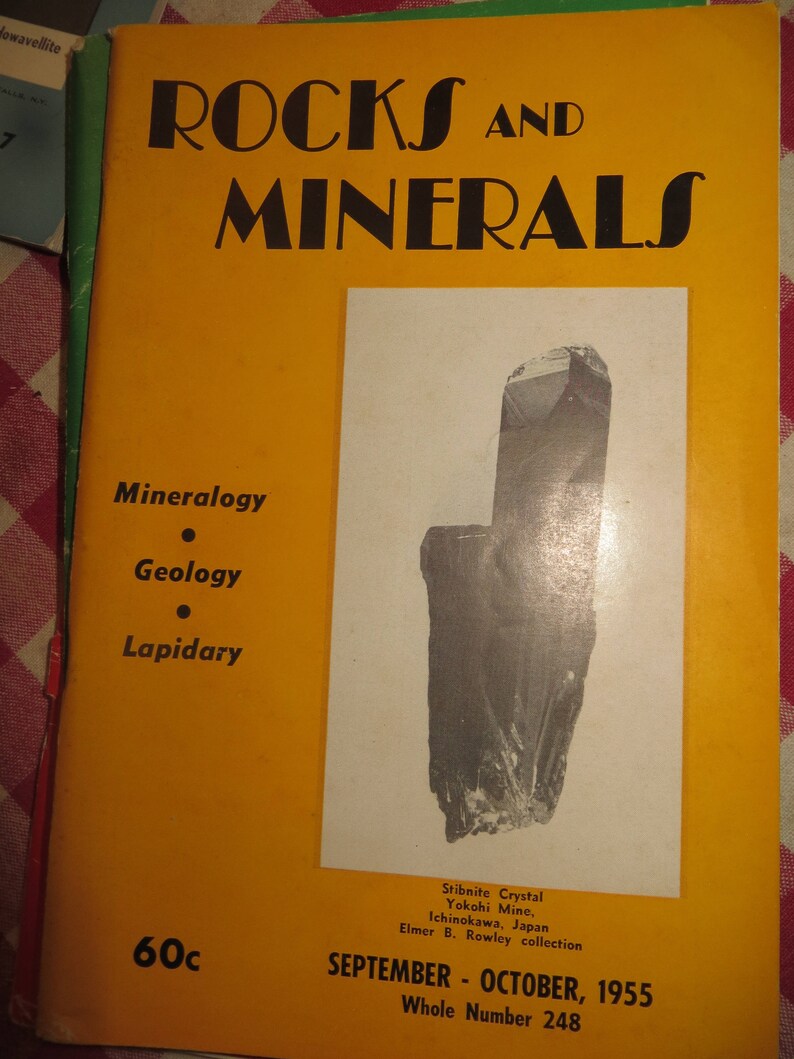 Rocks and Minerals Magazines 1950's Peekskill NY - Etsy