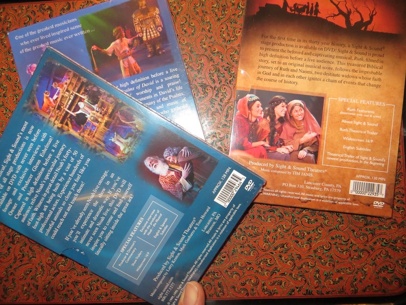 Sight & Sound Theatres: Ruth or Noah or Psalms David | Etsy