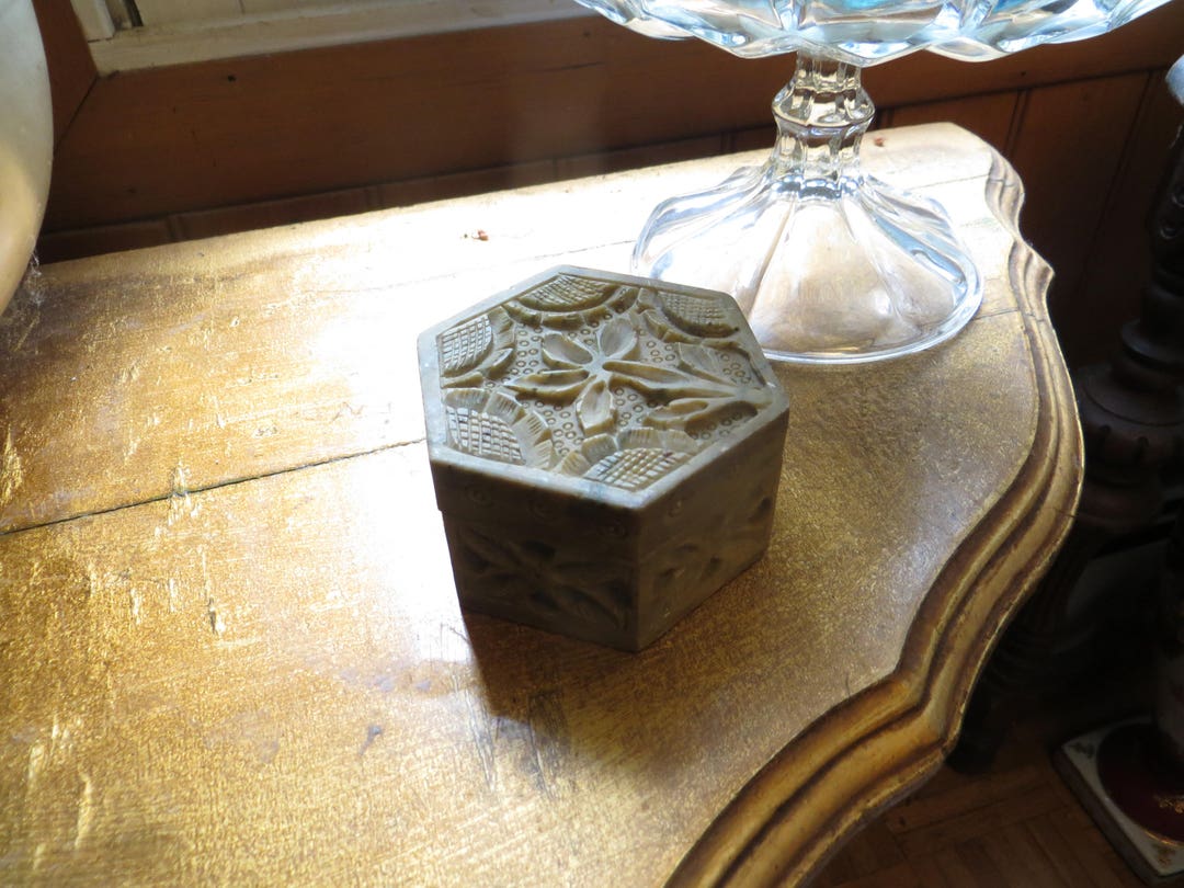 Stone Trinket Box, Ring Holder, Carved Jewelry Storage, Keepsakes ...