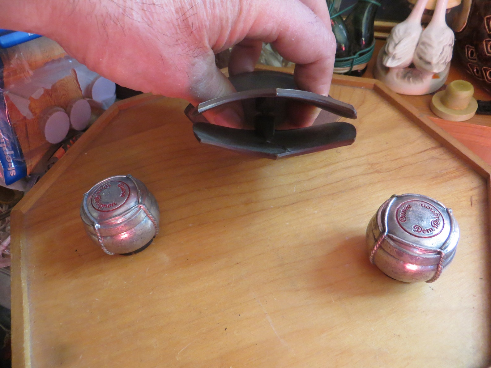 Dom Perignon Menu Holder Vintage Stoppers w/ free ship | Etsy