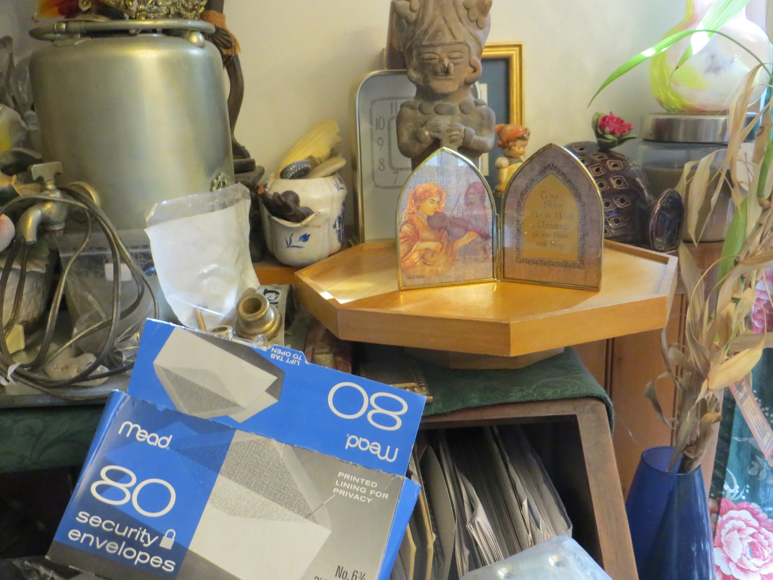 Vintage Metal Folding Frame with picture and message to my | Etsy