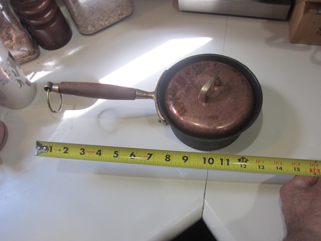 Japanese Cast Iron Wood Handle Simmering Pot W/ Lid, Please Read ...