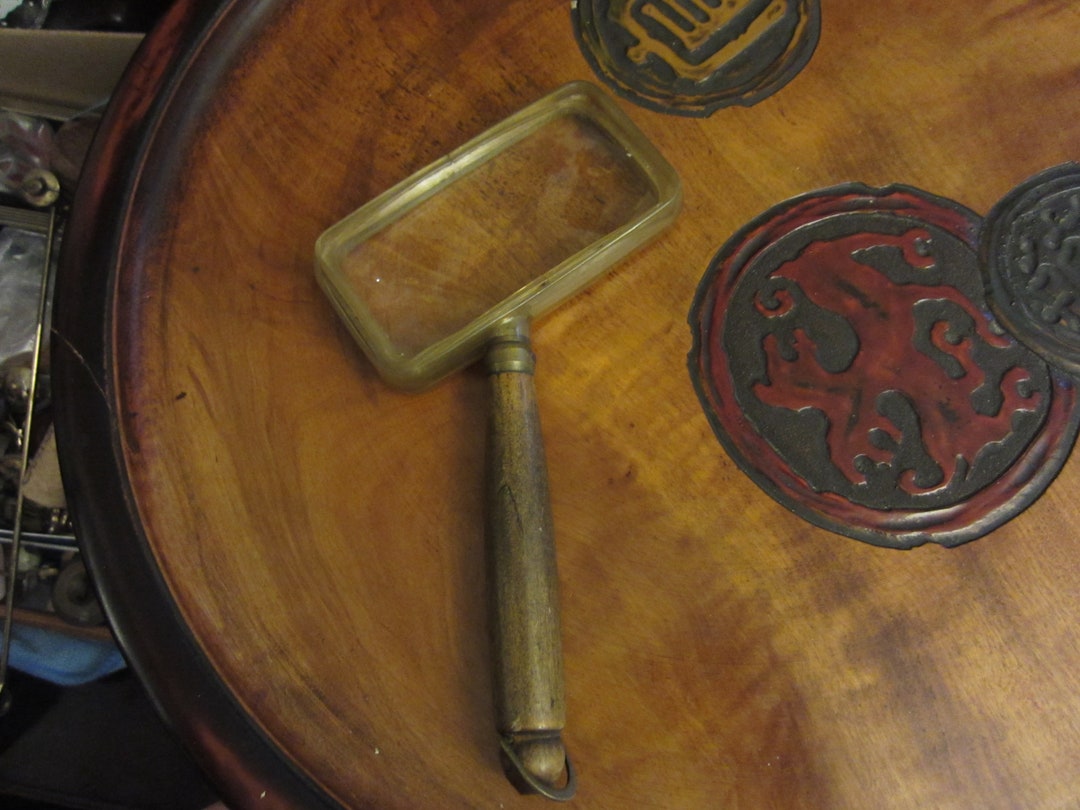 Vintage Magnifying Glass, Hand Held Magnifier - Etsy