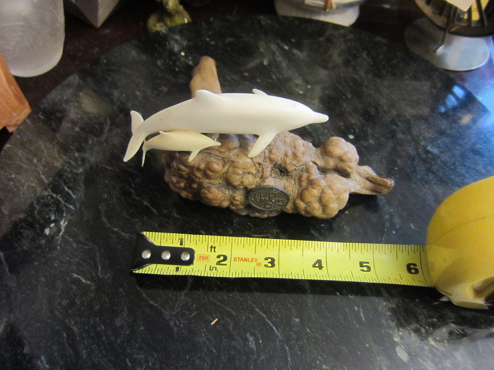John Perry Dolphin Sculpture White Dolphins Two Dolphins - Etsy