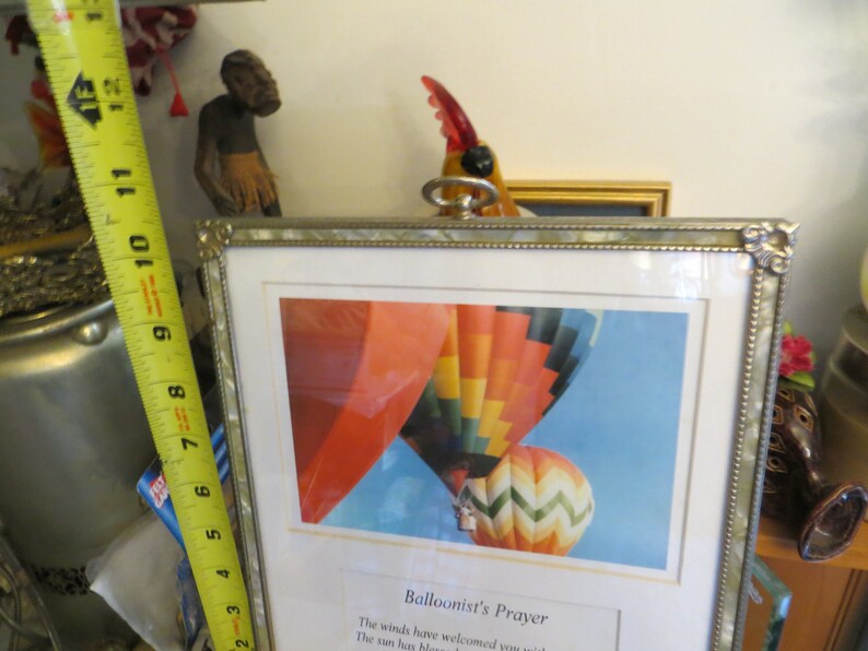 Balloonist Prayer. Framed Hot Air Balloon. | Etsy