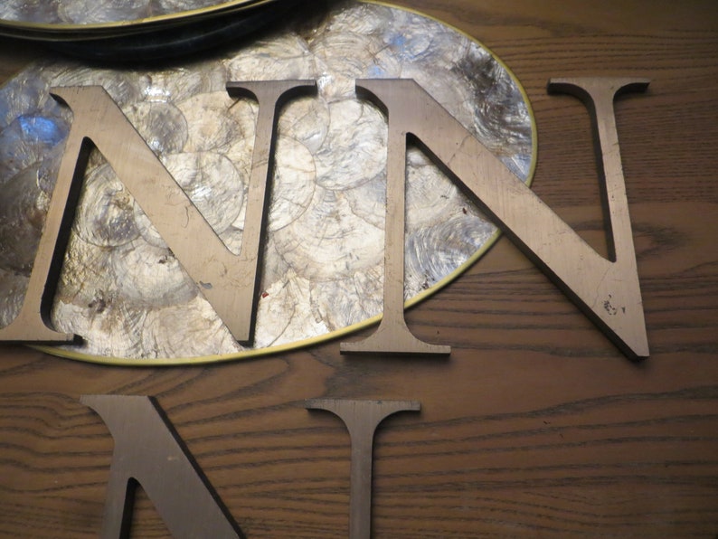 Letter N Architectural Building Letter. Bronze or Brass Heavy - Etsy