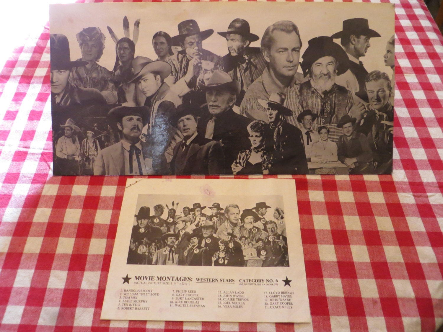 Movie Montages Western Stars, Scott, Boyd, Mix, Murphy, Ritter, Barrett ...