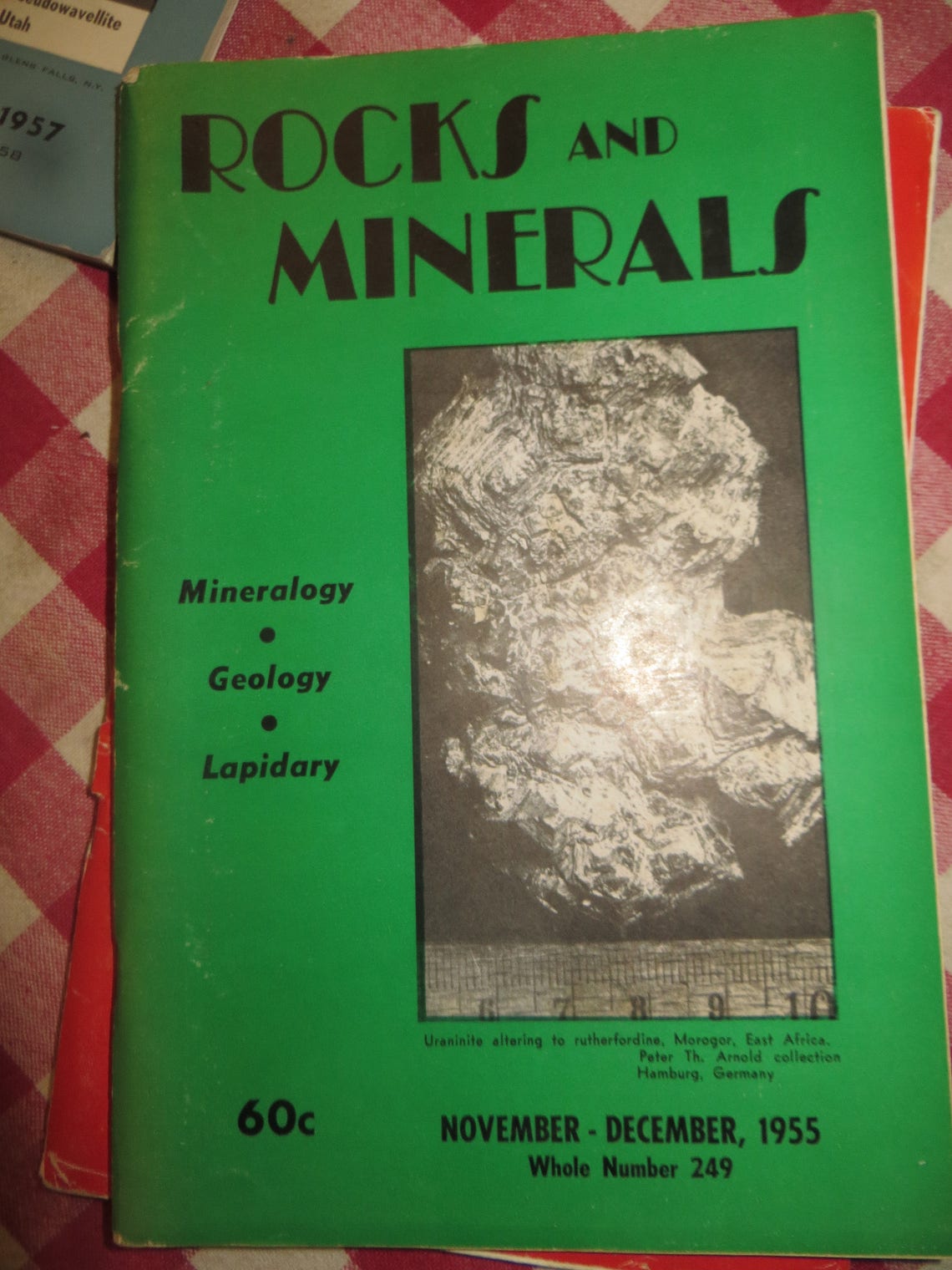 Rocks And Minerals Magazines 1950's Peekskill NY w/ free | Etsy