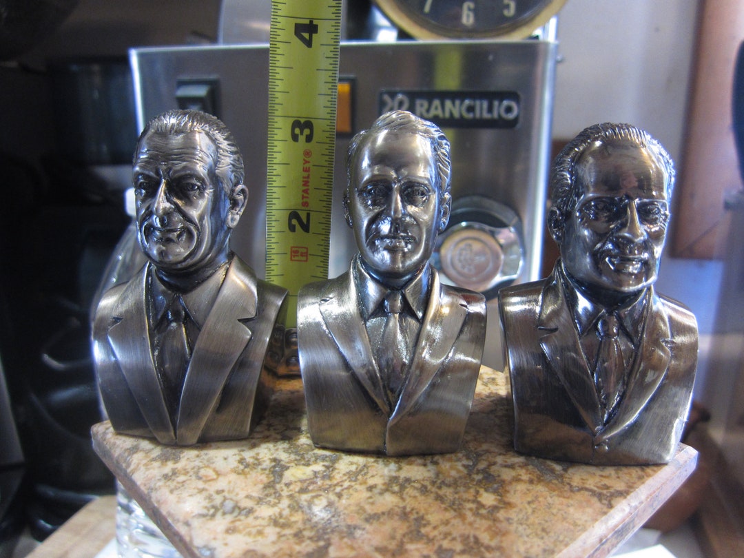 Lyndon B. Johnson OR Calvin Coolidge OR Richard Nixon Miniature Bust, Vintage - Etsy