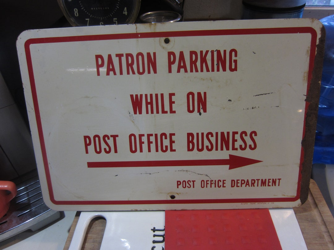 Vintage Post Office Metal Sign Scioto Sign Co - Etsy