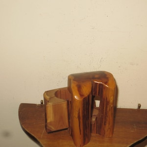 Vintage Wood Jewelry Box, Ring Stash Hand Made Puzzle Box - Etsy