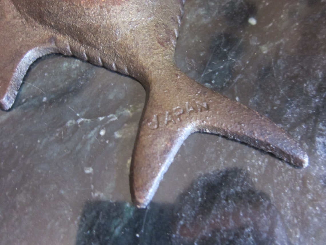 Vintage Cast Iron Japanese Fish Dish Tray Ashtray Trinket | Etsy