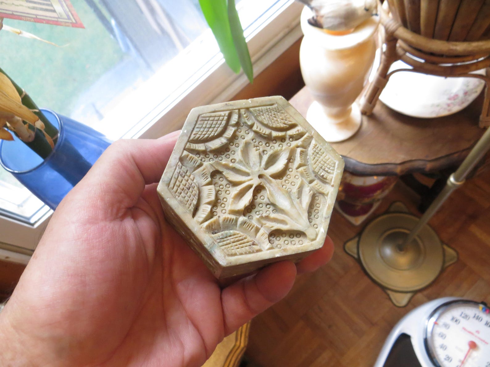 Stone Trinket Box Ring Holder Carved Jewelry Storage - Etsy