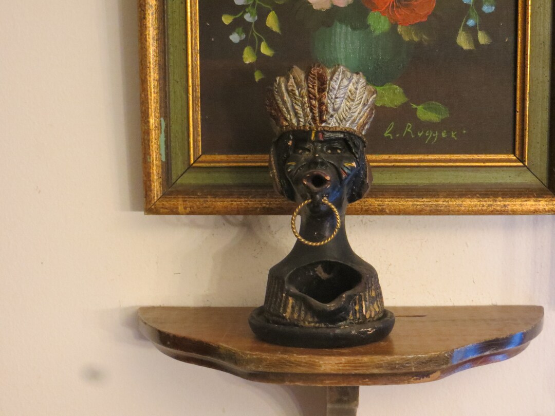 Tribal Figural Incense Burner, Mayan, Inca, Aztec, Balinese Warrior ...