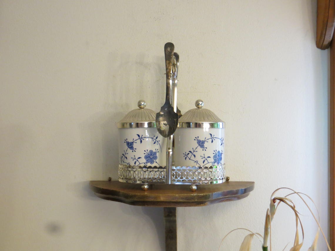 Leonard Silver Staffordshire Castor/condiments Blue and White | Etsy