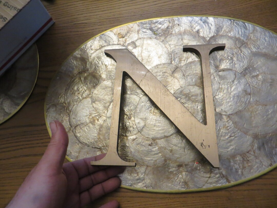 Letter N, Architectural Building Letter. Bronze or Brass Heavy Metal - Etsy