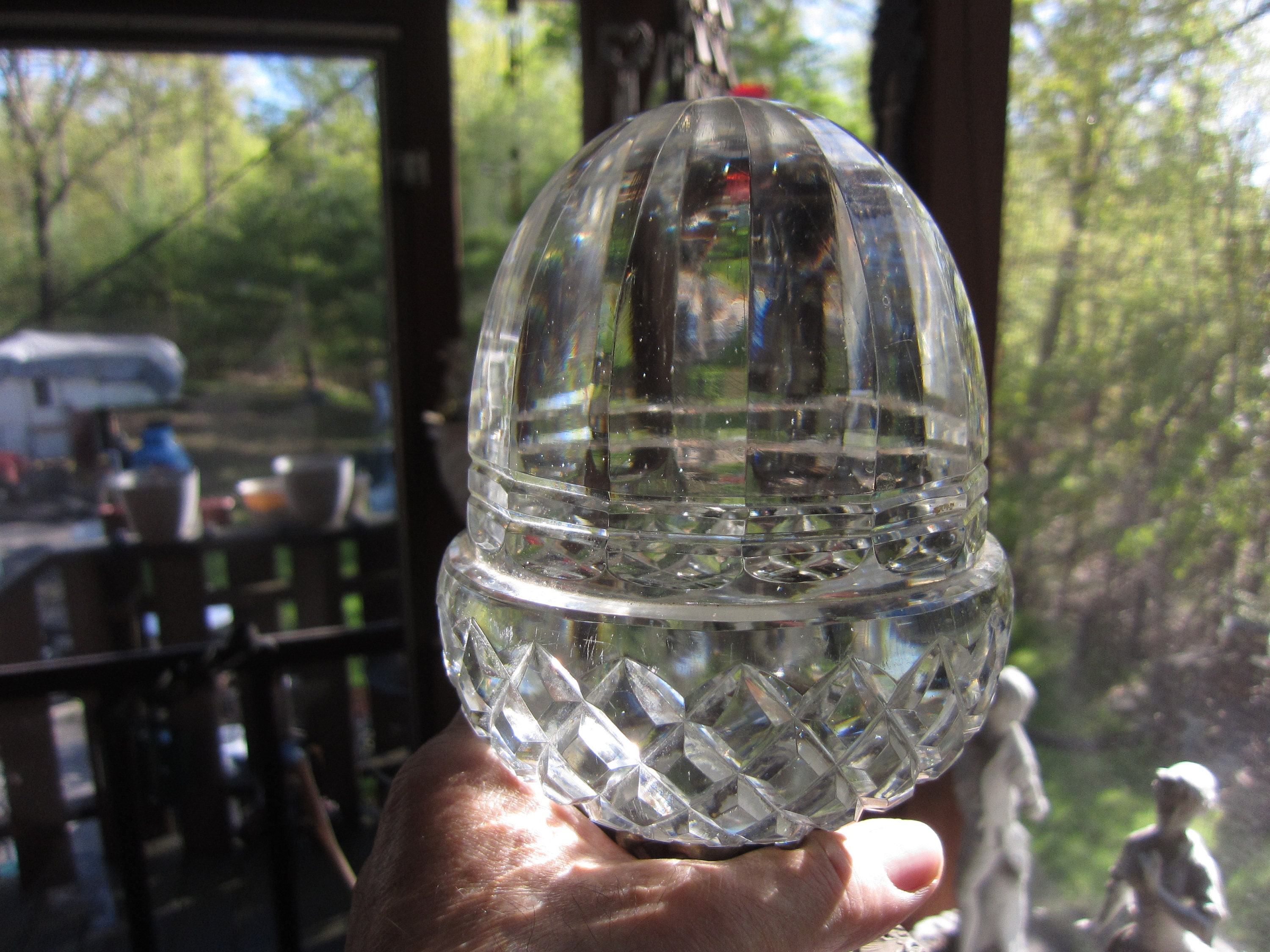 Monumental Crystal Acorn Newel Post Finial - Etsy