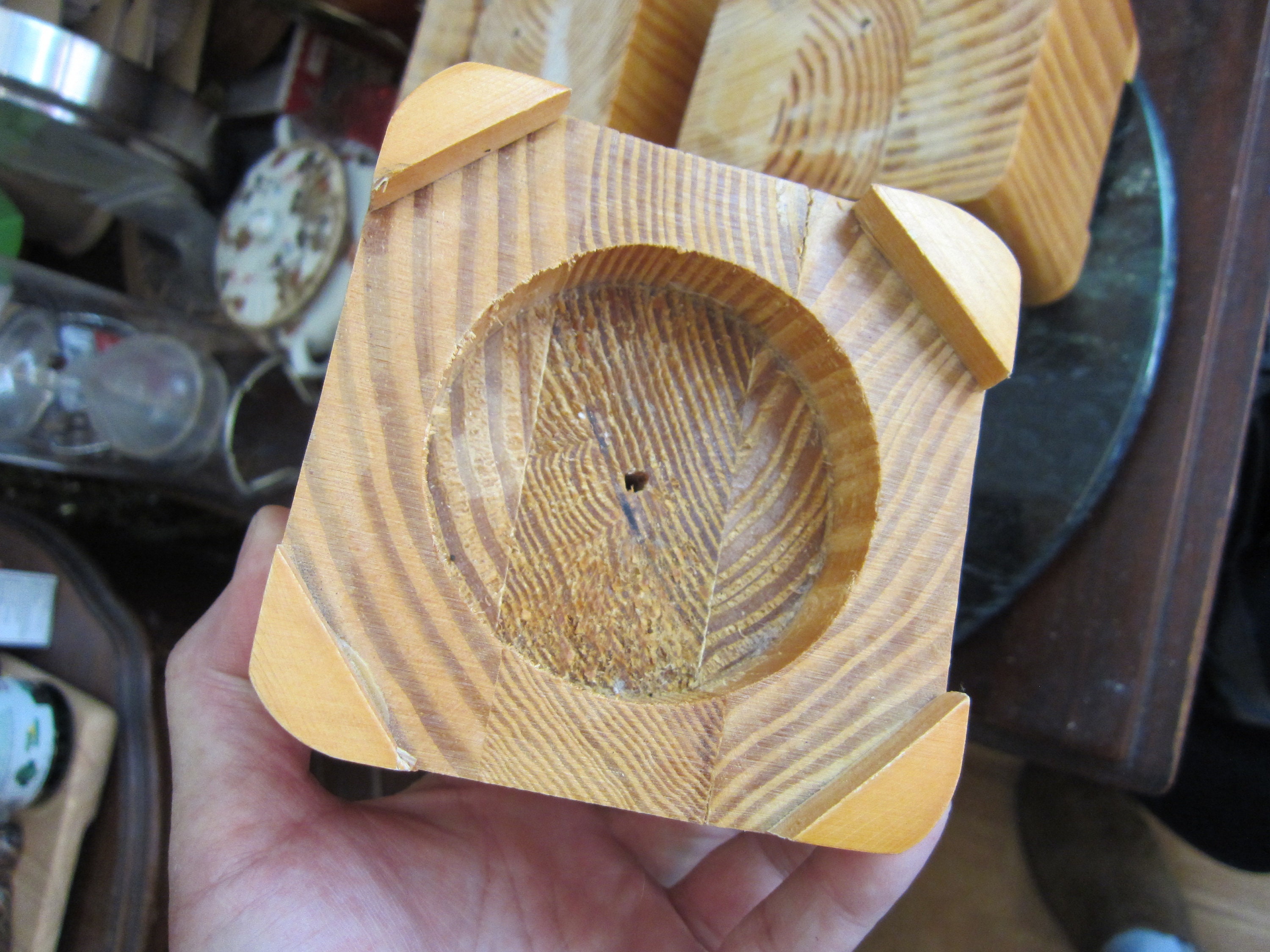 Mini Wood Chopping Block Stand Base Display Cutting Board - Etsy