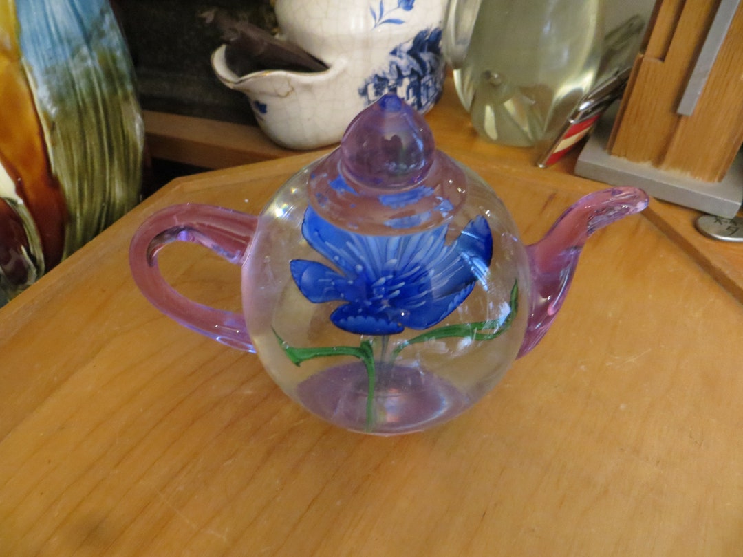 Dynasty Gallery Heirloom Collectibles Art Glass Teapot Paperweight ...
