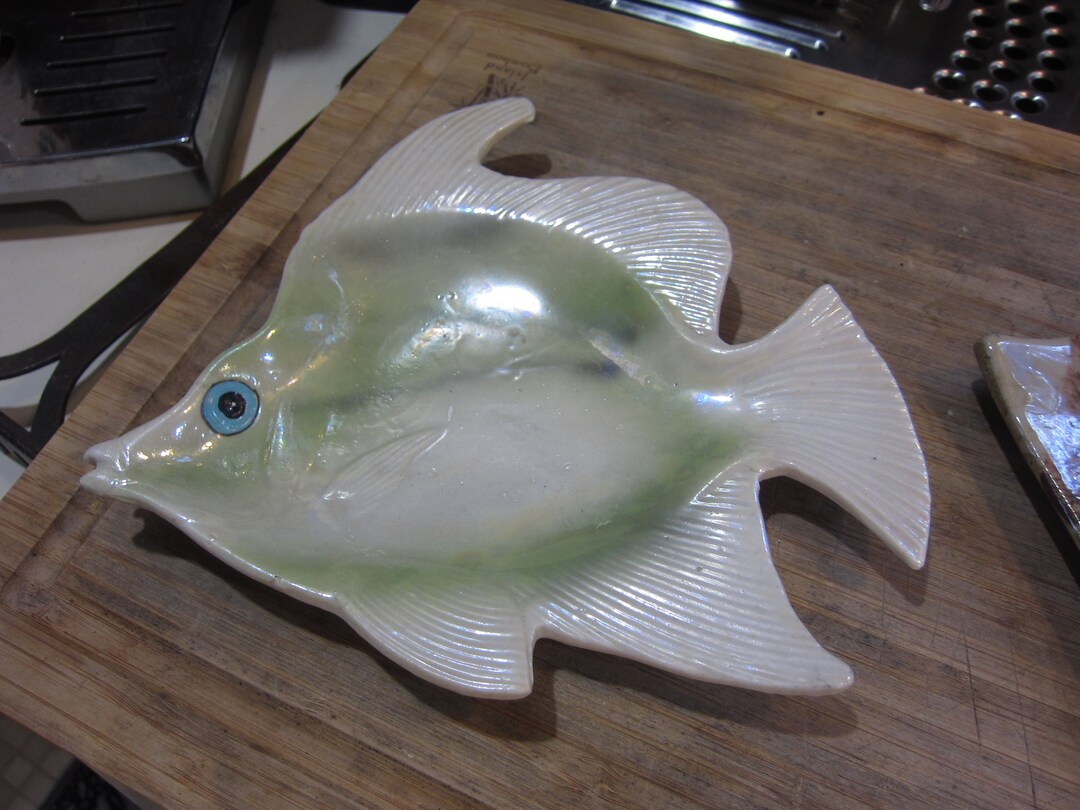 Vintage MCM Fish Plate, Fish Dish - Etsy