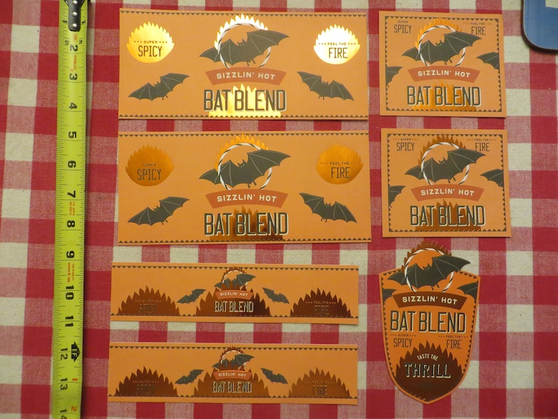 Bat Blend & Warning Labels for Jars Bottles Potions | Etsy