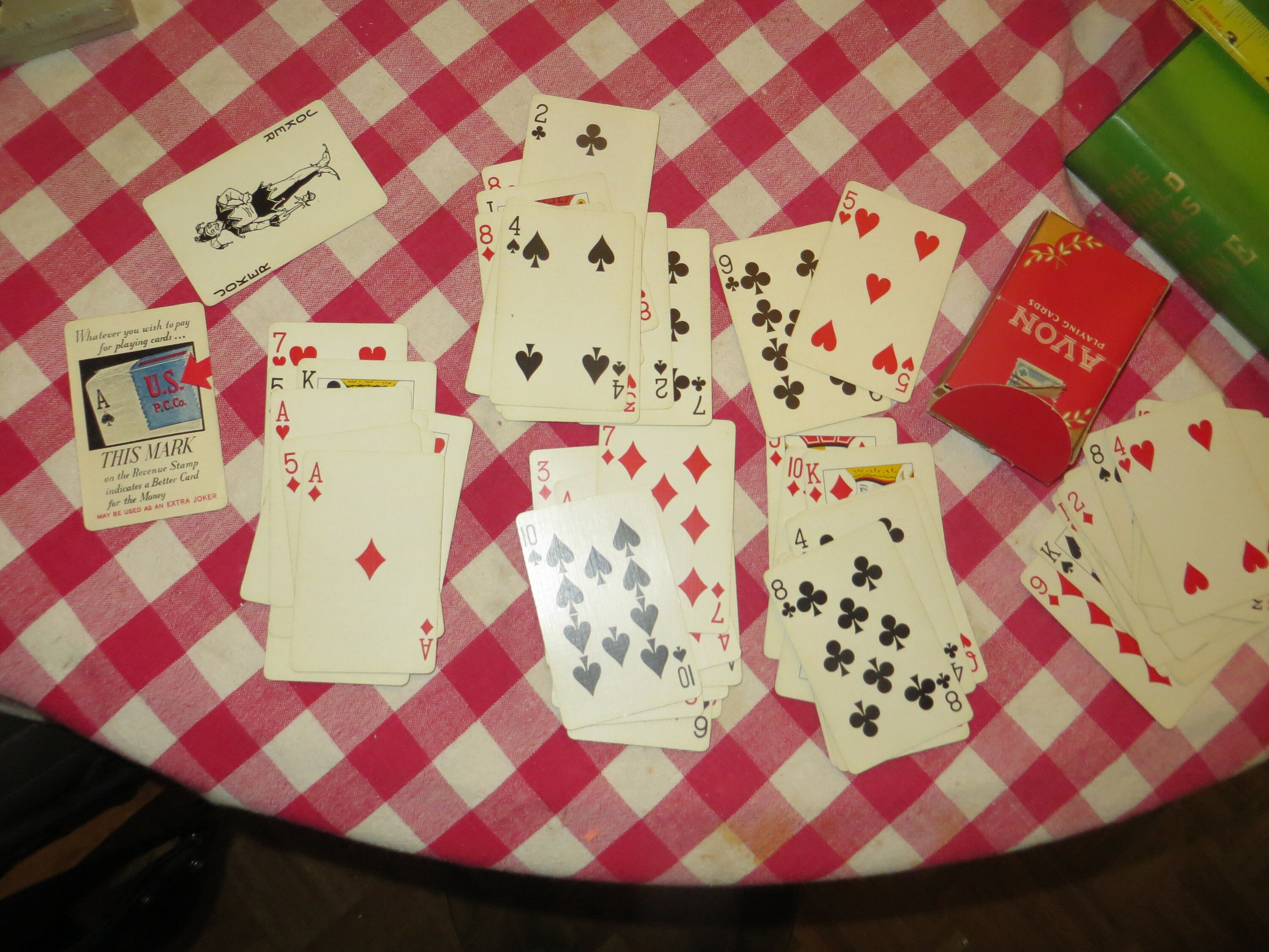 Avon Spinning Wheel Playing Cards Vintage W/ Free Ship | Etsy