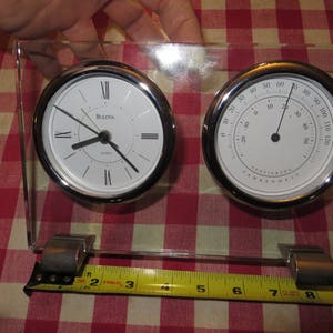Bulova Tabletop Weather Station Clock, Please Read Description - Etsy