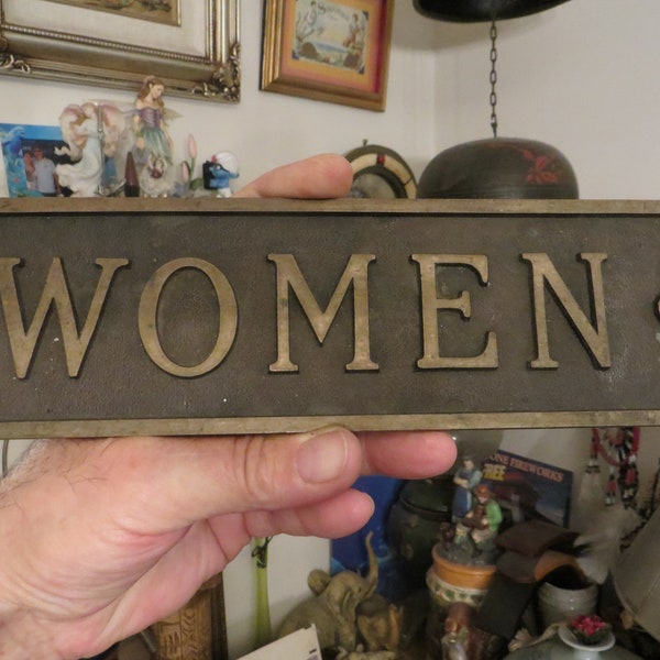 Brass Powder Room Sign - Etsy