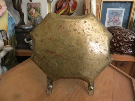 Antique Lizard Bronze Brass Pin Tray, Hammered Metal … - Gem