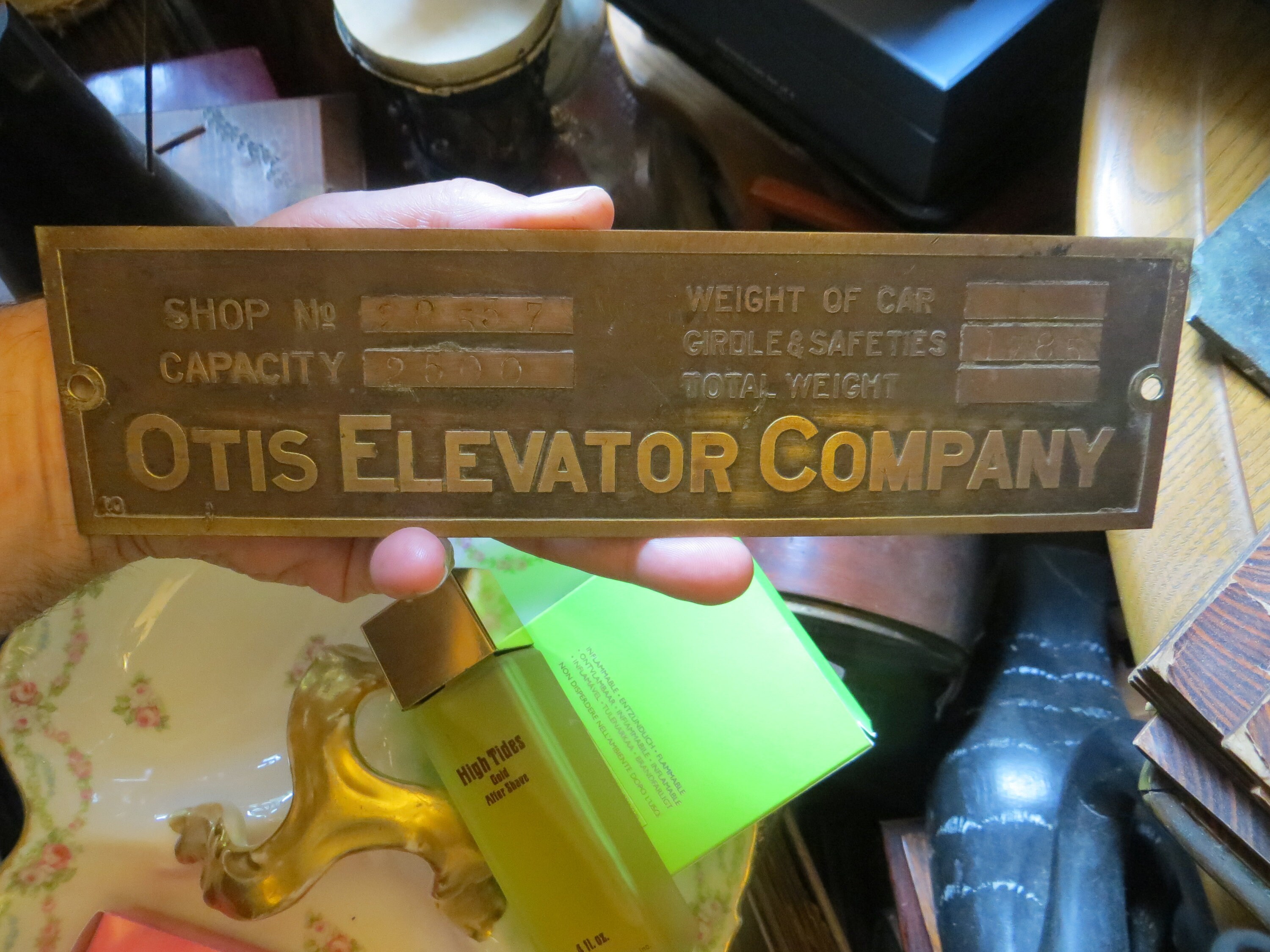 Early 20th Century Salvaged Otis Elevator Plaque Set - Etsy