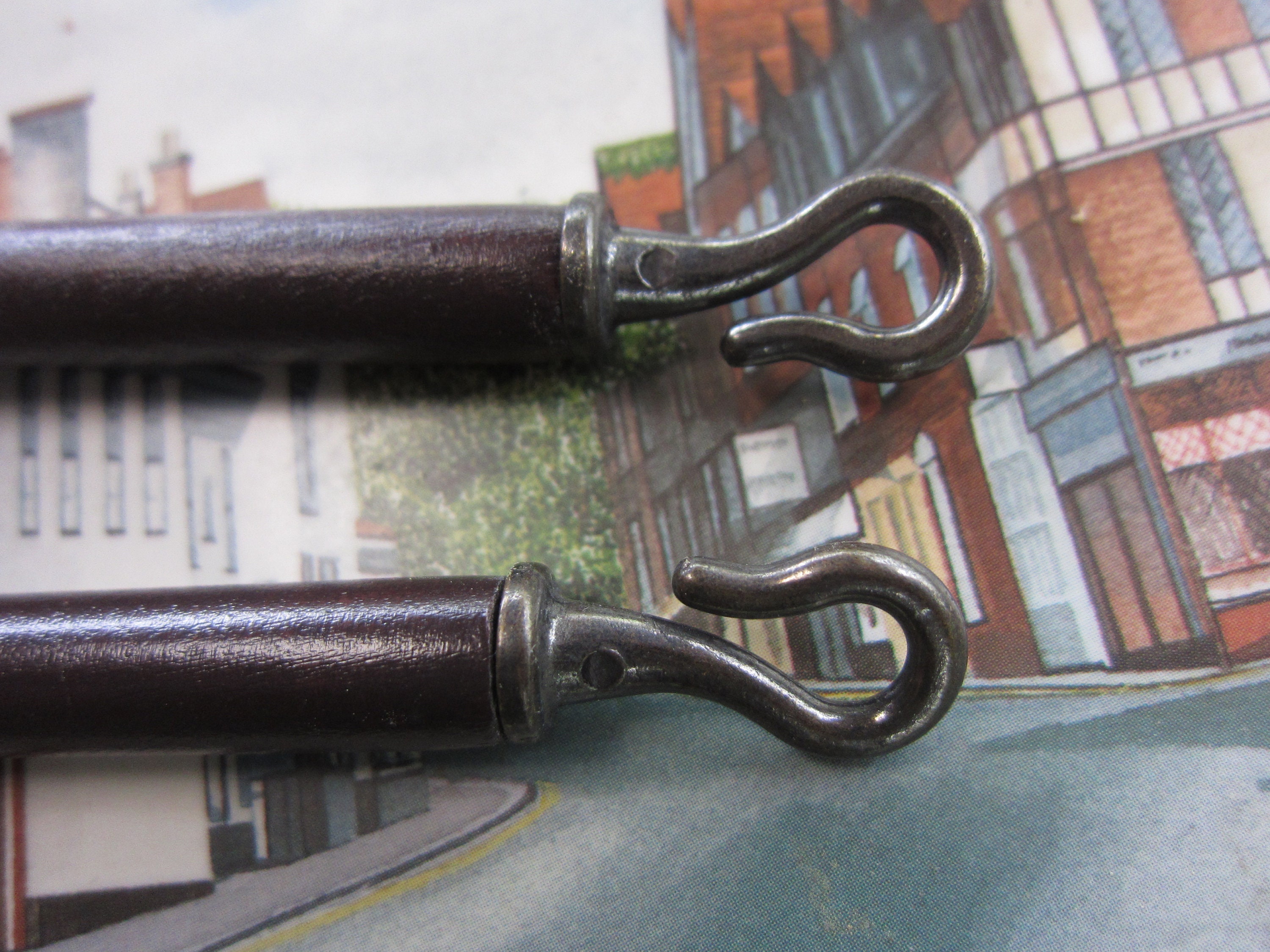 Graber and Bali Metal Shepherd's Hook Wooden Wand for Horizontal Blinds ...