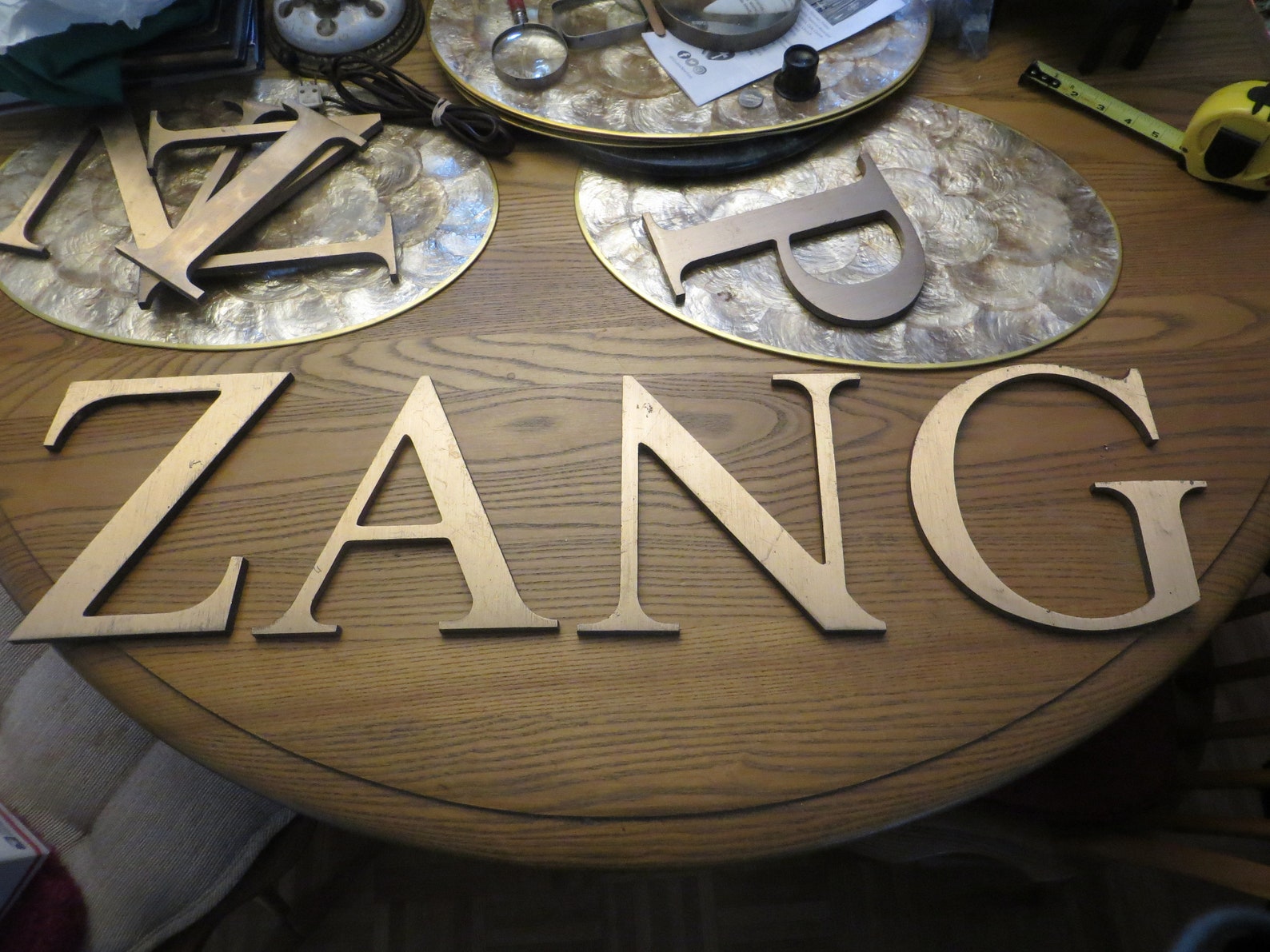 Letter Z Architectural Building Letter. Bronze or Brass Heavy | Etsy