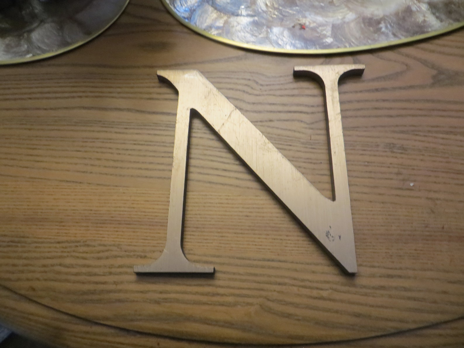 Letter N Architectural Building Letter. Bronze or Brass Heavy - Etsy