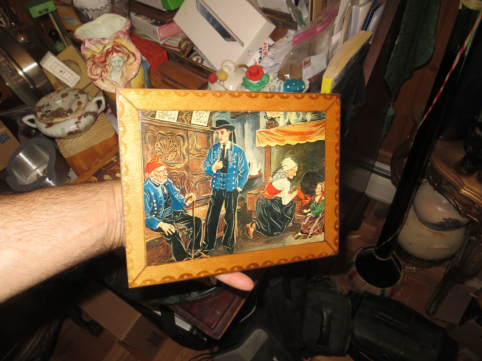 Pair of Vintage Wood Wall Plaque With Prints. - Etsy