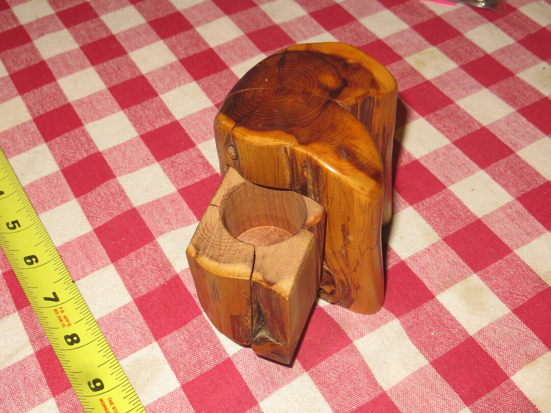 Vintage Wood Jewelry Box, Ring Stash Hand Made Puzzle Box - Etsy