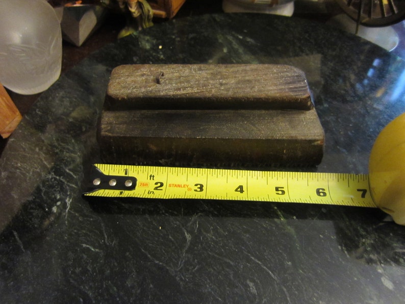Antique Wood Ink Press Block, Ornate Hand Carved, 6" , Please Read ...