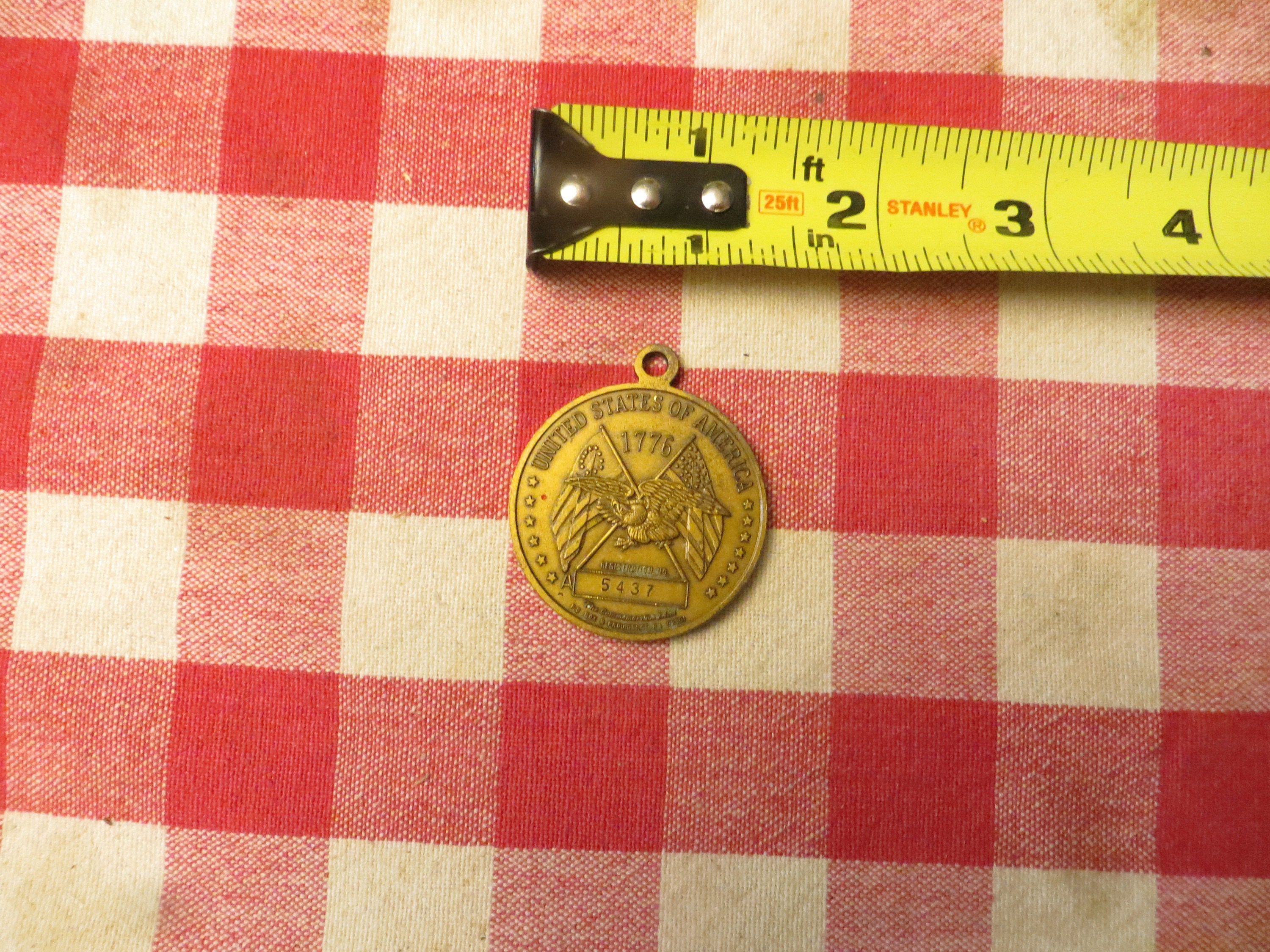 Bicentennial Commemorative Coil Pendant Liberty Bell & Emblem - Etsy