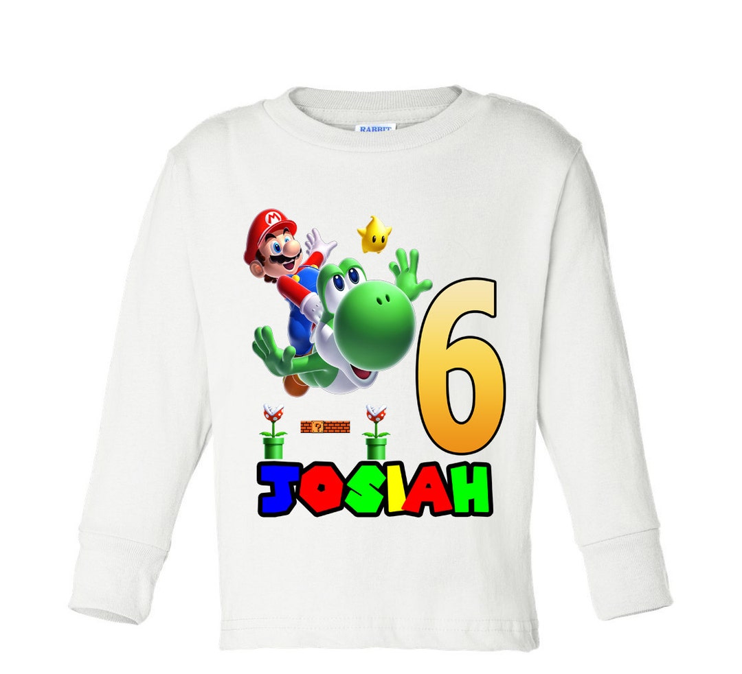 Super Mario Birthday Shirt: Custom Family Matching Tees - Etsy