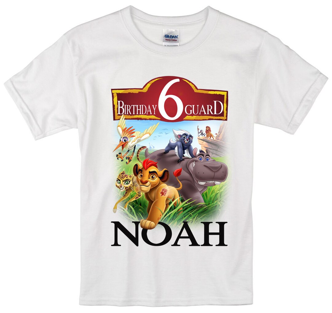 Lion Guard Long Sleeve and Short Sleeve Birthday Shirt Custom ...