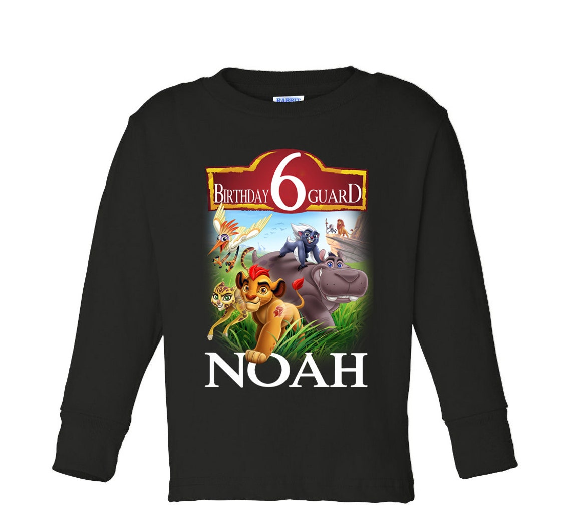 Lion Guard Birthday Shirt Custom Personalized Shirts for All - Etsy