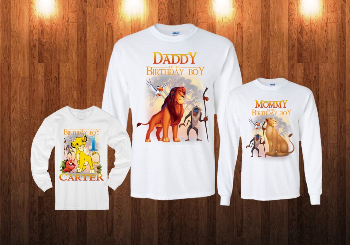 Lion King Birthday Shirt Custom Personalized Shirts for All - Etsy