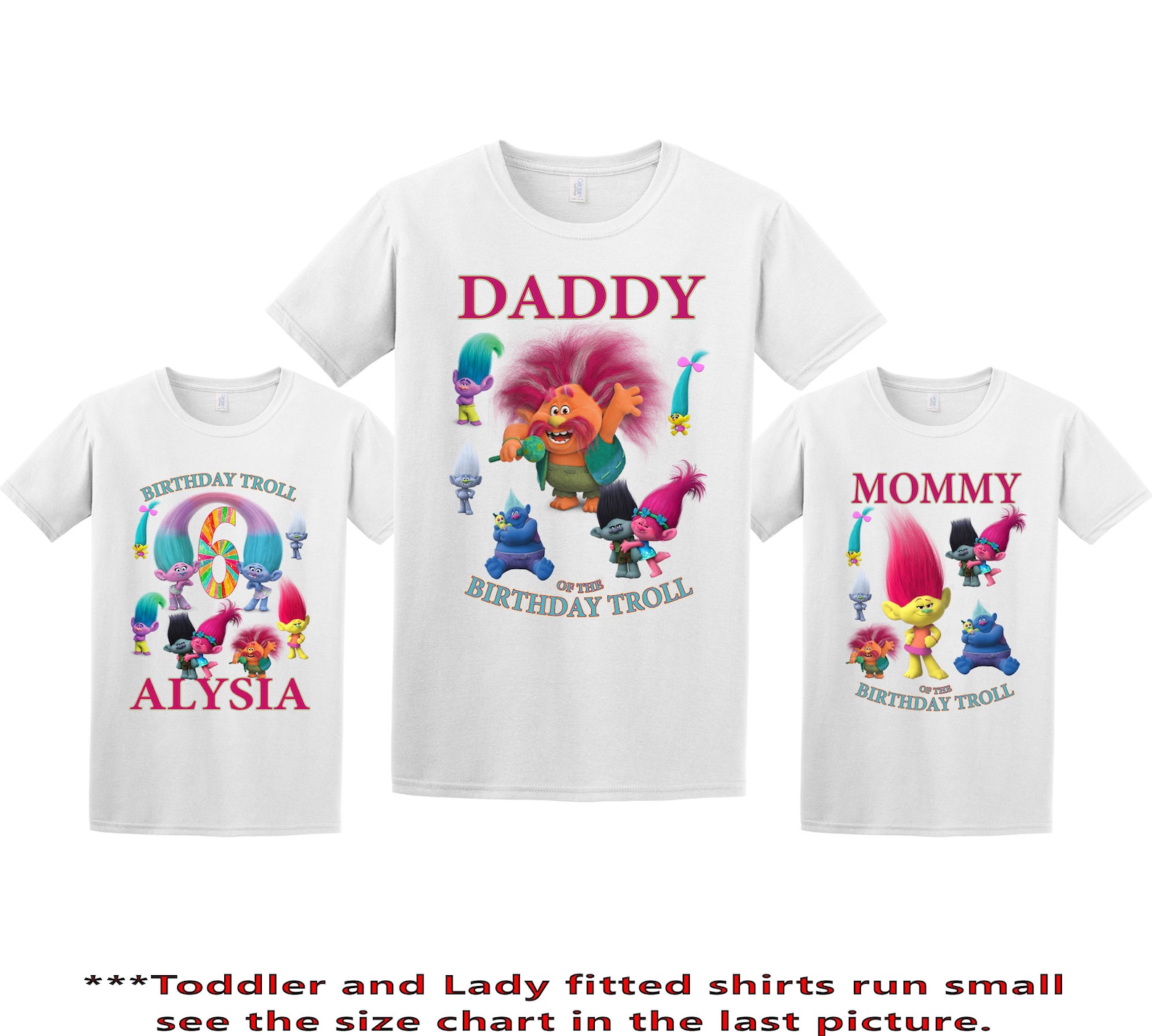 Trolls Birthday Shirt Trolls Custom Shirt Personalized - Etsy